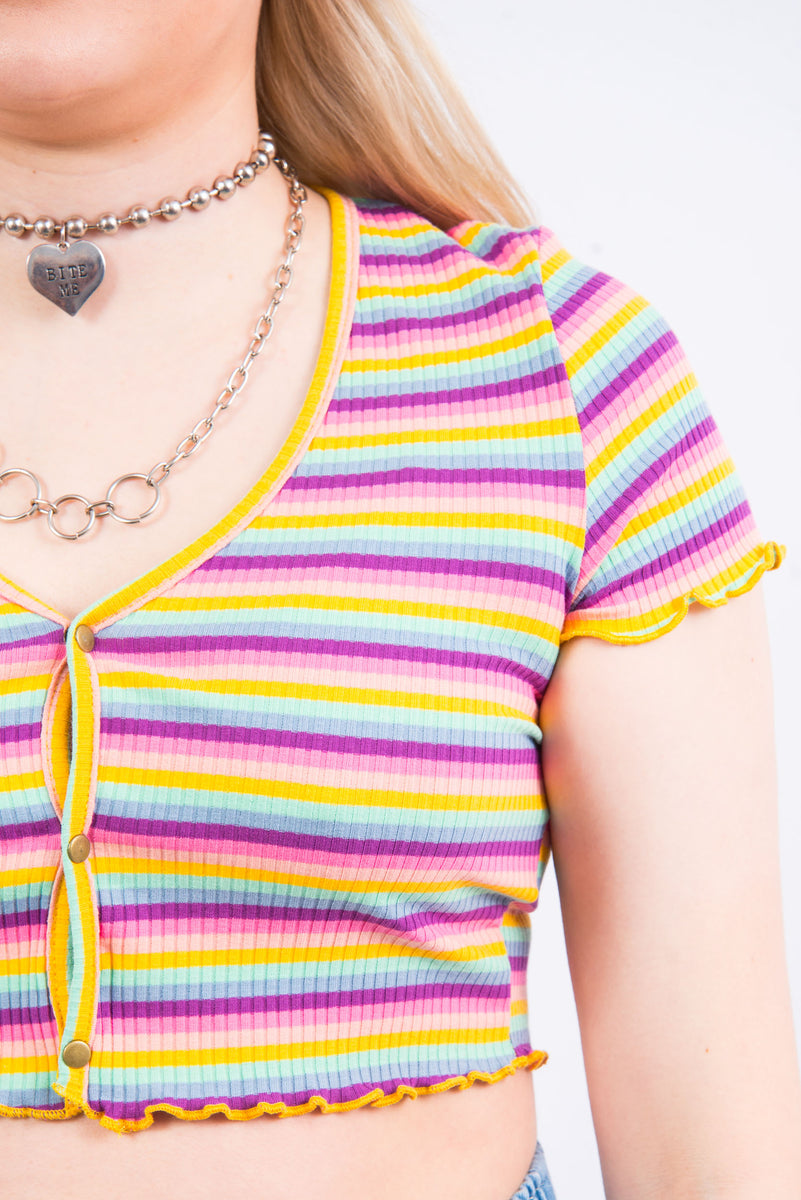90's Style Striped Baby T-Shirt | THE VINTAGE SCENE – The Vintage Scene
